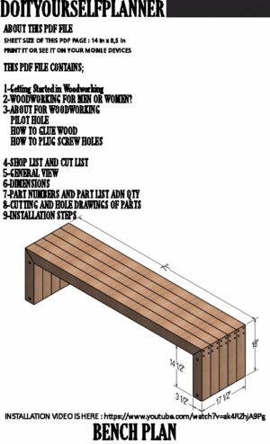 Free Bench Plan – DoityourselfPlanner